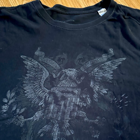 True Nation | Shirts | True Nation Black Tee W American Eagle E ...
